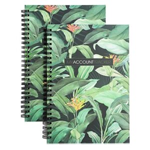 2 Pack Spending Account Tracker Notebooks, Expense Ledger Books for Small Business Bookkeeping (100 Pages)