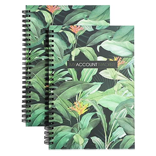 2 Pack Spending Account Tracker Notebooks, Expense Ledger Books for Small Business Bookkeeping (100 Pages)