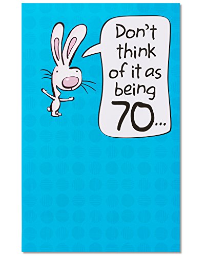 American Greetings Funny 70th Birthday Cards (Pop Up Cartoon Bunny)