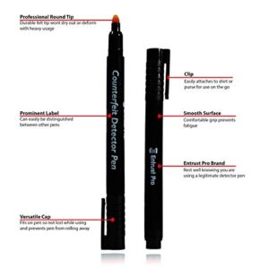 5-Pack Counterfeit Pens - Fake Money Detector Markers from Entrust Pro