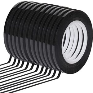 mr. pen- whiteboard tape, 12 pack, black, thin tape for dry erase board, whiteboard accessories, dry erase board accessories, striping tape, dry erase board tape, chart tape, graphic tape, grid tape