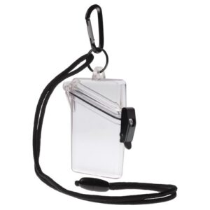 witz 00411-clear see it safe waterproof id/badge holder case, clear