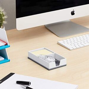 Amazon Basics Sticky Note Holder - Grey and White