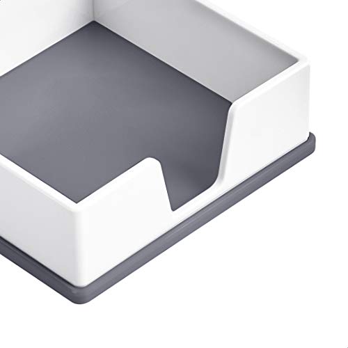 Amazon Basics Sticky Note Holder - Grey and White