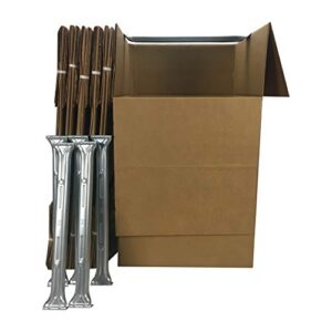 Amazon Basics Wardrobe Clothing Moving Boxes with Bar - 20" x 20" x 34", 6-Pack