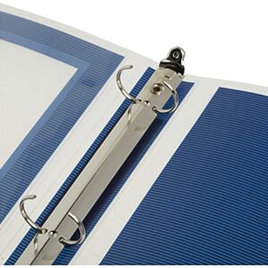 Avery Flexi-View 3 Ring Binder, 1 Inch Round Rings, 1 Navy Blue Binder (17685)