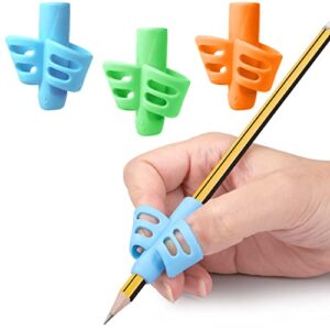 3pack pencil grips for kids toddlers 2-4 years handwriting posture correction training writing aid tools, pencil grippers holder for kindergarten classroom, preschoolers, beginning writer special need