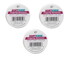 lee 10050 sortkwik fingertip moisteners, 3/8 oz, pink, sold as 3 pack