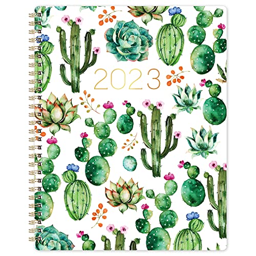 2023 Planner - Planner 2023, 2023 Planner Weekly and Monthly with Printed Tabs, Jan. 2023-Dec. 2023, 8'' × 10'', Monthly Printed Tabs, Twin-Wire Binding, Perfect for Home Office Using