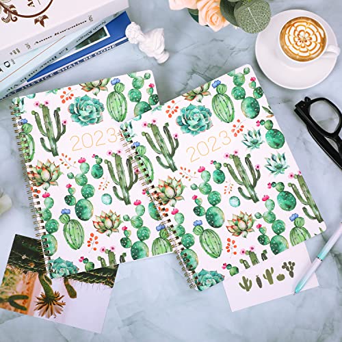 2023 Planner - Planner 2023, 2023 Planner Weekly and Monthly with Printed Tabs, Jan. 2023-Dec. 2023, 8'' × 10'', Monthly Printed Tabs, Twin-Wire Binding, Perfect for Home Office Using