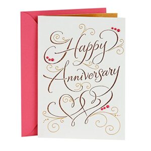 hallmark signature anniversary card for couple (happy anniversary)