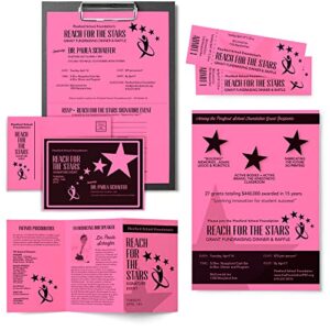 Neenah 21041 Wausau Astrobrights Colored Cardstock, 8.5” x 11”, 65 lb / 176 GSM, Pulsar Pink, 250 Sheets