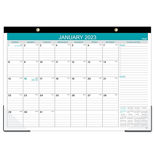 2023 Desk Calendar- 12 Monthly Desk/Wall Calendar, January 2023- December 2023, 12'' X 17'', Desk Calendar 2023 with Large Ruled Blocks for Planning and Organizing for Home or Office