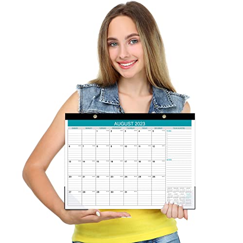 2023 Desk Calendar- 12 Monthly Desk/Wall Calendar, January 2023- December 2023, 12'' X 17'', Desk Calendar 2023 with Large Ruled Blocks for Planning and Organizing for Home or Office