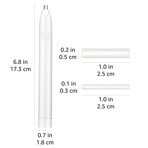 Amazon Basics Electric Eraser, With 90 Eraser Refills, Battery Operated Eraser, Ideal for Sketching, Drawing, Drafting, Architectural Plans, White