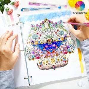 320 Pack Gel Pens Set, Smart Color Art 160 Colors Gel Pen with 160 Refills for Adult Coloring Books Drawing Painting Writing