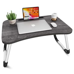 Laptop Bed Desk Lap Tray: Large Portable Foldable laptray Computer bedtray Table for Writing Reading Eating Breakfast XXL lapdesk on Low Sitting Floor or Adult Laying Couch