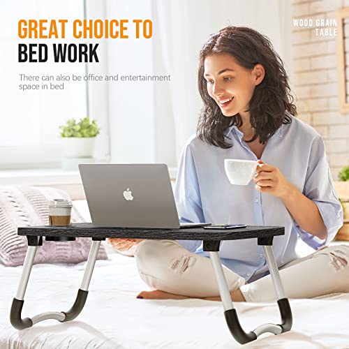 Laptop Bed Desk Lap Tray: Large Portable Foldable laptray Computer bedtray Table for Writing Reading Eating Breakfast XXL lapdesk on Low Sitting Floor or Adult Laying Couch