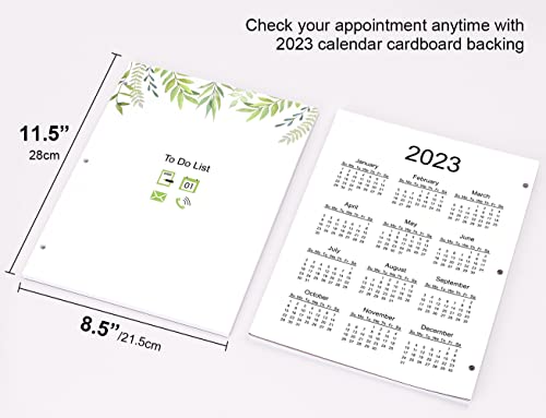 To Do List Notepad, Daily Task Planner with Checklist, 52 Sheets Tear Off Note Pad with 2023 Calendar, Work and Personal Organized, 8.5" X 11", A4 Size, 3 Hole Punched