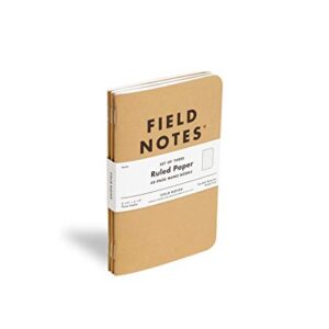 Field Notes: Original Kraft 3-Pack - Ruled Paper - 48 Pages - 3.5" x 5.5"