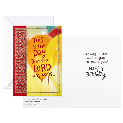 Dayspring Assorted Religious Birthday Cards (Christian Blessings, 12 Cards and Envelopes)