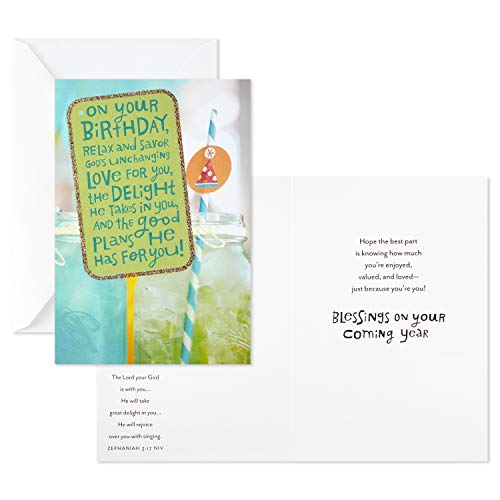 Dayspring Assorted Religious Birthday Cards (Christian Blessings, 12 Cards and Envelopes)