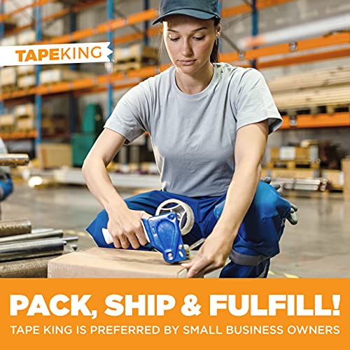 Tape King Clear Packing Tape - 60 Yards Per Roll (6 Refill Rolls) - 2 Inch Wide Stronger 2.7mil, Heavy Duty Sealing Adhesive Industrial Depot Tapes for Moving Packaging Shipping, Office & Storage