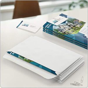 Columbian 6" x 9" Booklet Envelopes, Gummed Seal, for Mailing or Storage, 24 lb White Wove, 100 per Box (COLO915)