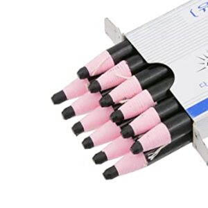 Diamond Peel-Off China Markers/Grease Pencils for Glass, Cellophane, Vinyl, Metal, Etc. (12 Pencils) (Black)