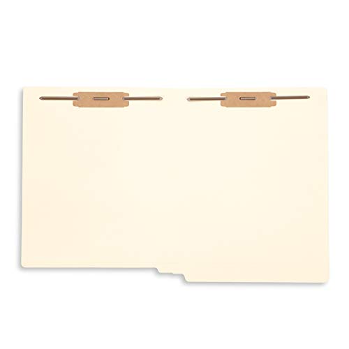 50 End Tab Fastener File Folders - Reinforced Straight Cut Tab - Designed to Organize Standard Medical Files and Office Documents - Letter Size, Manila, 50 Pack