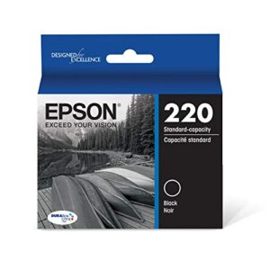 epson t220120 durabrite ultra black standard capacity -cartridge -ink (wf-2760, wf-2750, wf-2660, wf-2650, wf-2630, xp-424, xp-420, xp-320)