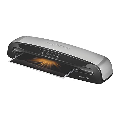 Fellowes Saturn 3i 125 Thermal Laminator Machine with Self-Adhesive Laminating Pouch Starter Kit, 12.5 inch