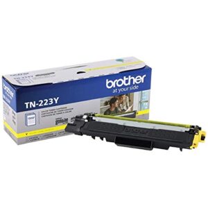 Brother Genuine TN223BK, TN223C, TN223M, TN223Y Standard Yield Black/Cyan/Magenta/Yellow Toner Cartridge Set, TN223