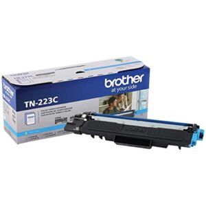 Brother Genuine TN223BK, TN223C, TN223M, TN223Y Standard Yield Black/Cyan/Magenta/Yellow Toner Cartridge Set, TN223