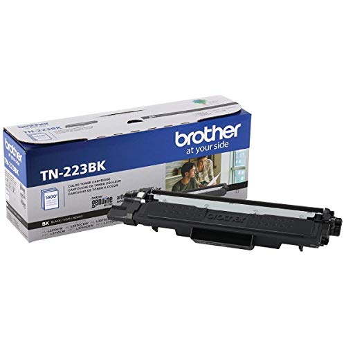 Brother Genuine TN223BK, TN223C, TN223M, TN223Y Standard Yield Black/Cyan/Magenta/Yellow Toner Cartridge Set, TN223