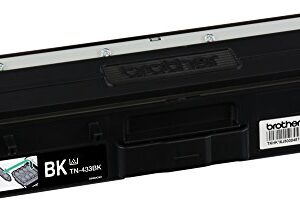 Brother Genuine TN433BK High Yield Toner-Retail Packaging , Black, 1 Size