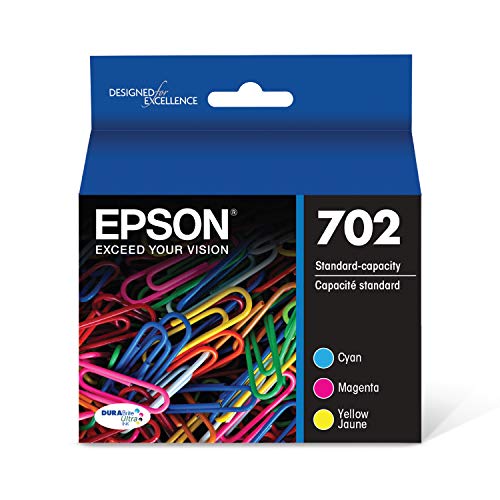 EPSON T702 DURABrite Ultra -Ink Standard Capacity Color Combo Pack (T702520-S) for select Epson WorkForce Pro Printers