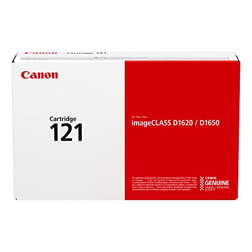 Canon Genuine Toner Cartridge 121 Black (3252C001), 1-Pack, for Canon imageCLASS D1650, D1620 Laser Printer