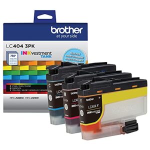 brother lc4043pks 3 pack of standard yield cyan, magenta and yellow -ink -cartridges