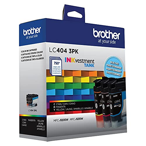 Brother LC4043PKS 3 Pack of Standard Yield Cyan, Magenta and Yellow -Ink -Cartridges