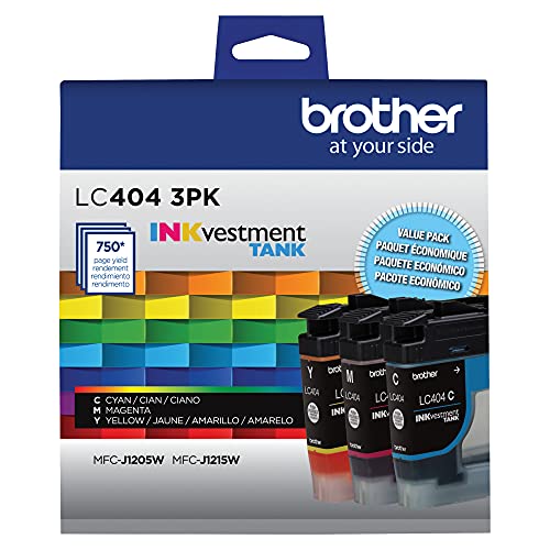 Brother LC4043PKS 3 Pack of Standard Yield Cyan, Magenta and Yellow -Ink -Cartridges