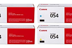 Canon Genuine 054 Complete 4-Color Toner Cartridge Set (CRG-054)