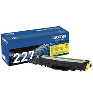 brother genuine tn227y, high yield toner cartridge, replacement yellow toner, page yield up to 2,300 pages, tn227, amazon dash replenishment cartridge, 15.3 x 4.1 x 6.1 inches