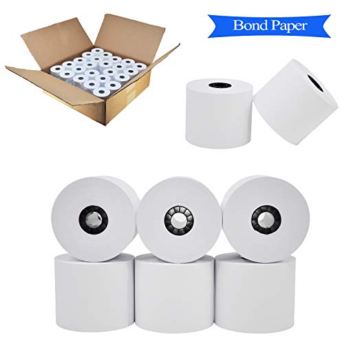 BuyRegisterRolls (12 Rolls) 2 1/4 x 150 ft White Adding Machine Tape Paper Rolls Premium One Ply Register / Adding Machine / Calculator Paper Rolls Printing Calculator 10 Key