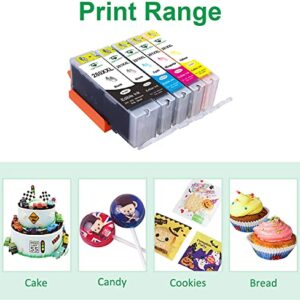 Cake Topper Image Printer, Cake Ink Cartridges, 50 Wafer Sheets, Edible Color Markers & Printhead Cleaning Kit Bundle