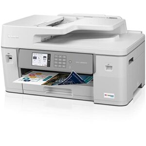 brother mfc-j6555dw inkvestment tank color inkjet all-in-one printer with up to 1 year of ink in-box1 and 11” x 17” print, copy, scan, and fax capabilities