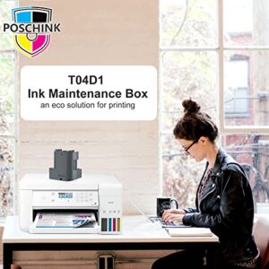 Poschink T04D1 T04D100 Ink Maintenance Box for ET-15000 ET-3750 ET-3760 WF-2860 ET-4760 ET-3850 ET-4850 XP-5100 ET-3710 ET-5150 ET-3830 ET-M1000 ST-3000 ET-M2170 Printers TO4D1/TO4D100/EWMB2/04D1