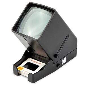 kodak 35mm slide and film viewer – battery operation, 3x magnification, led lighted viewing – for 35mm slides & film negatives