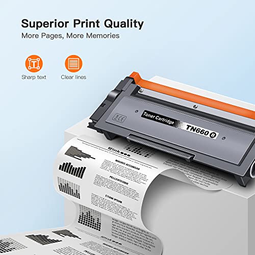 E-Z Ink (TM Compatible TN660 Toner Cartridge Replacement for Brother TN660 TN-660 TN 660 TN630 Compatible with HL-L2300D HL-L2380DW HL-L2320D DCP-L2540DW MFC-L2700DW MFC-L2685DW Printer (2 Black)