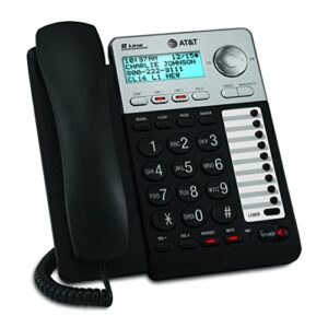 at&t ml17929 2-line corded telephone, black